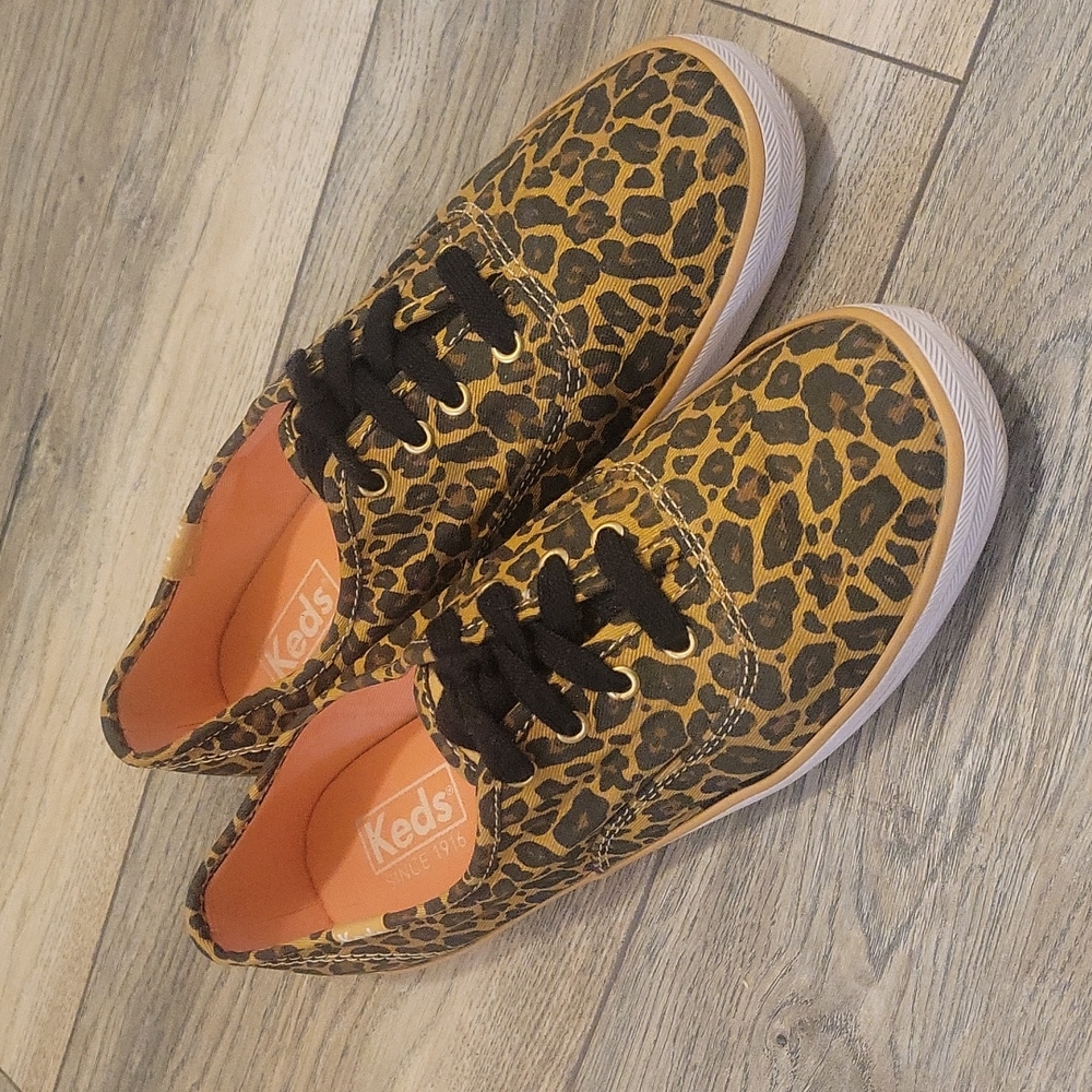 Keds Womens Leopard Print Champion Classic Canvas Lac… - Gem